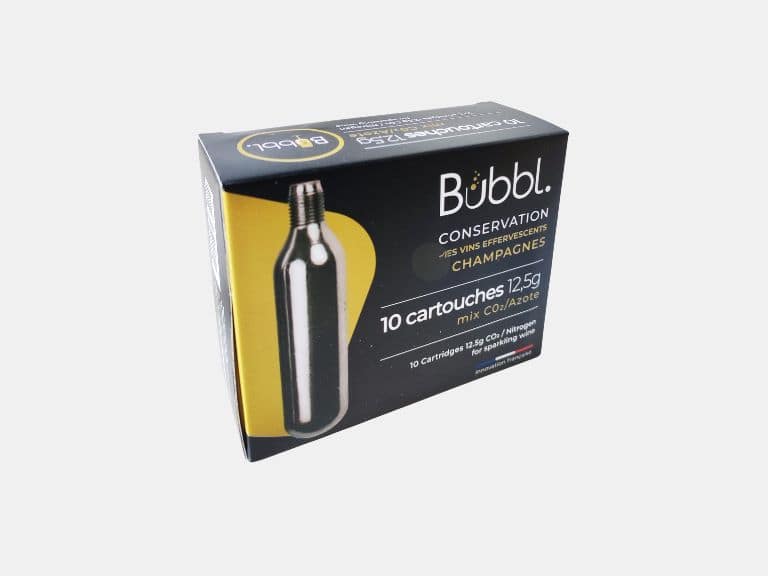 Champagne preservation capsules 80% CO2/20% N2